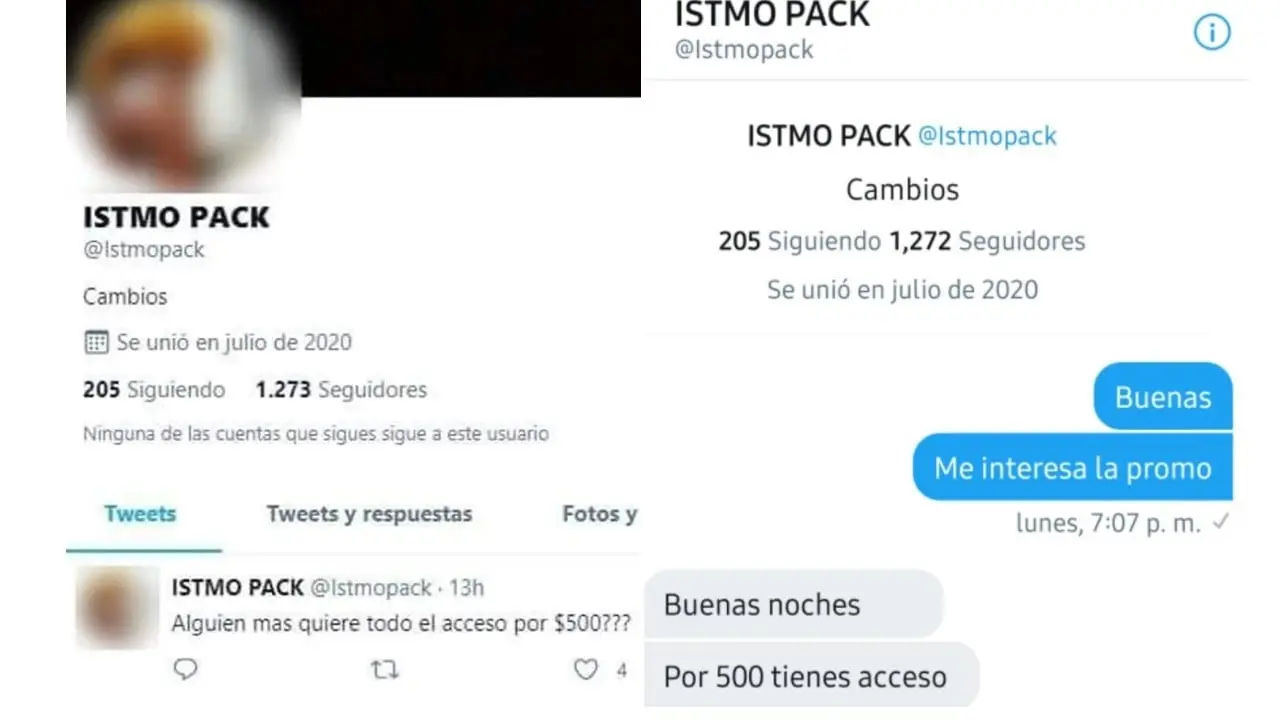 Identifican cuenta de Twitter que vendía "packs" de 400 mujeres ...
