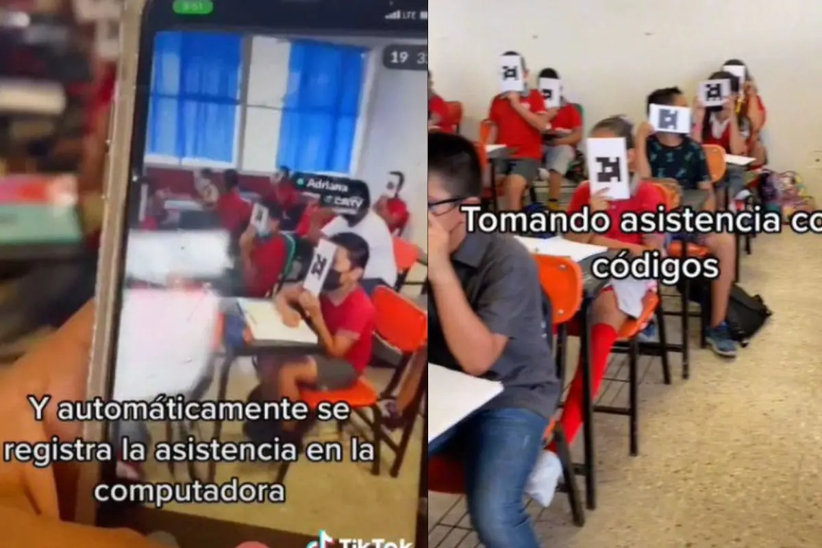 VIDEO | Maestra toma asistencia con códigos QR y se vuelve viral - Quinto Poder
