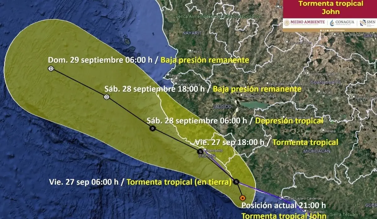 Huracán "Helene" y Tormenta "John" EN VIVO: hoy 26 de septiembre - Quinto Poder
