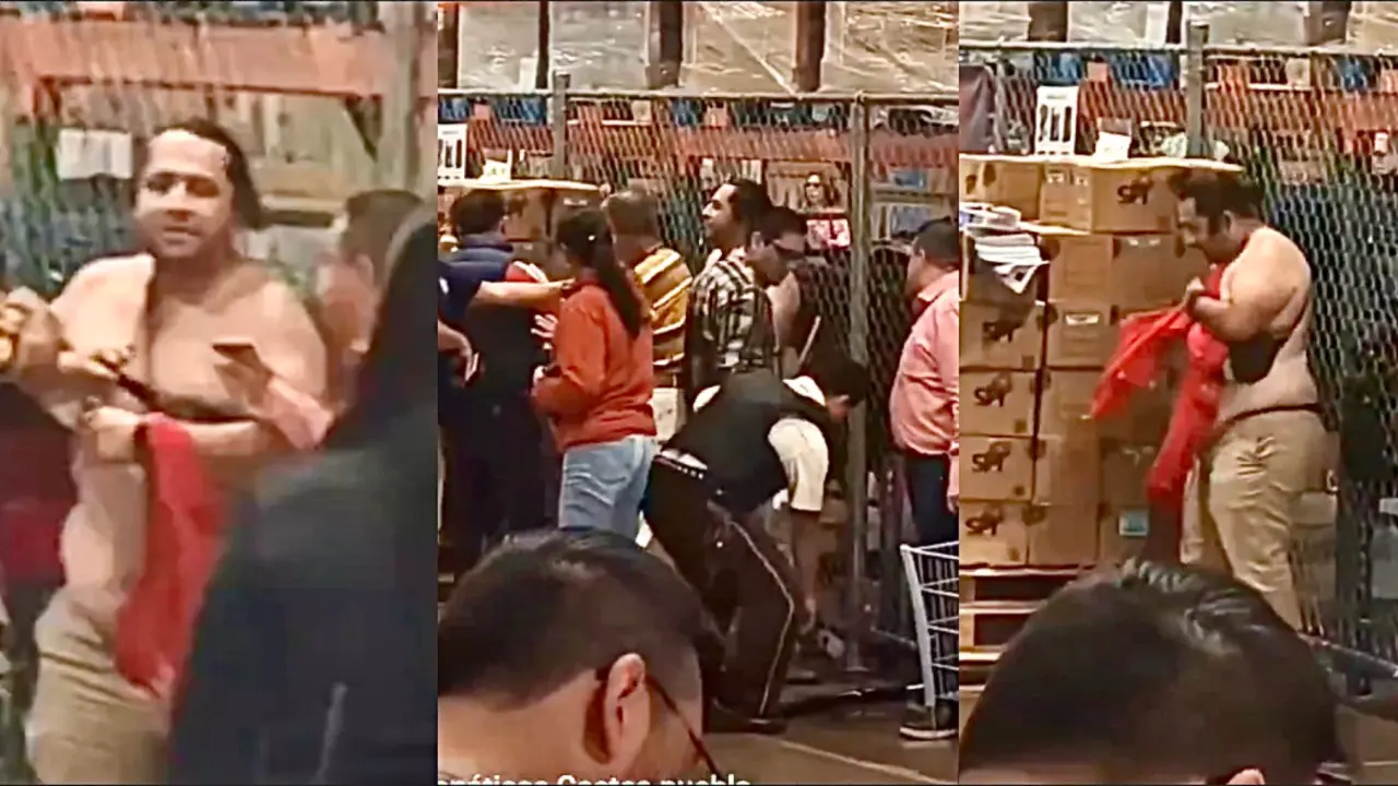 Captan pelea entre cliente y custodios de valores en Costco | VIDEO ...